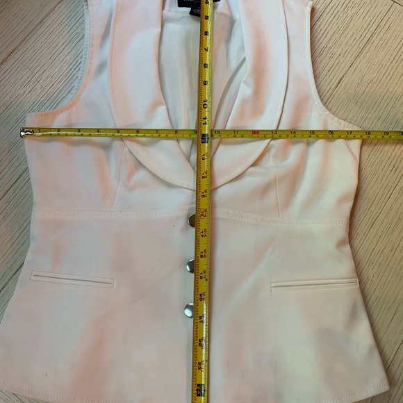 Sharagano | Jackets & Coats | Sharagano White Topvest | Poshmark